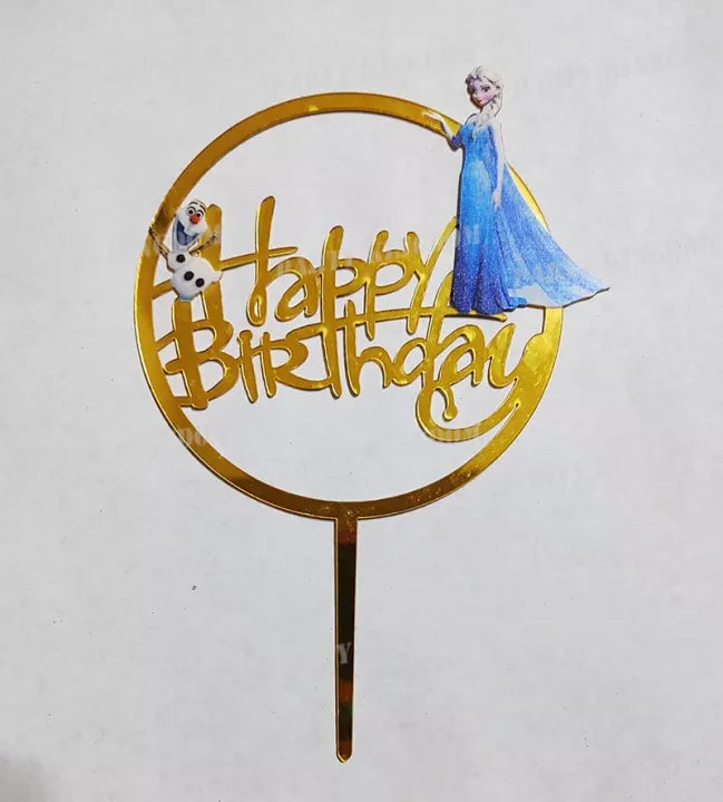 Elsa And Olaf Cake Topper Party Hori Hay