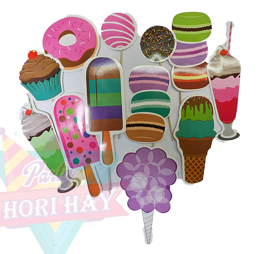Ice cream Photo Props – Party Hori Hay